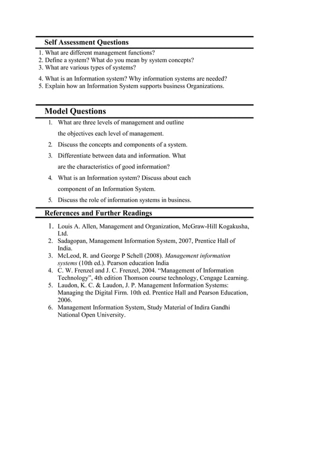 Management Information and Computer Application | PDF | Executive ...