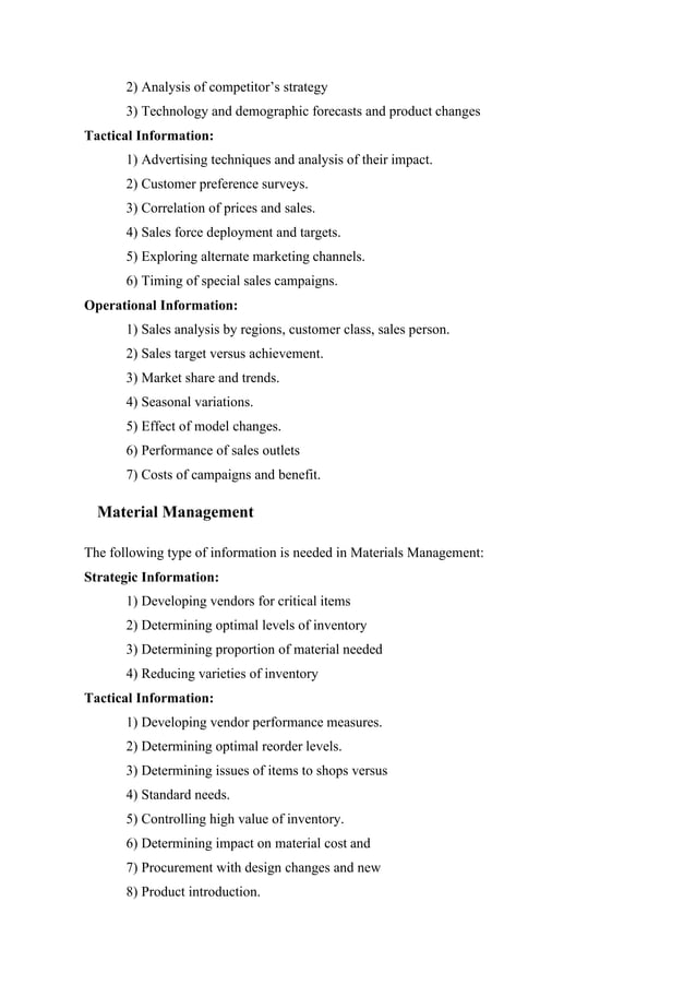 Management Information and Computer Application | PDF | Executive ...