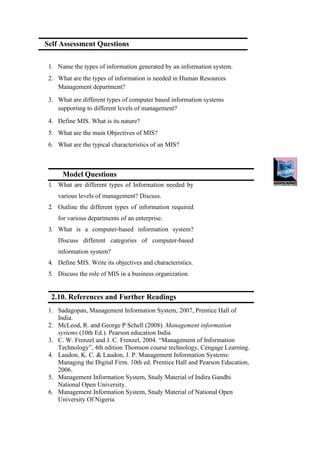 Management Information and Computer Application | PDF