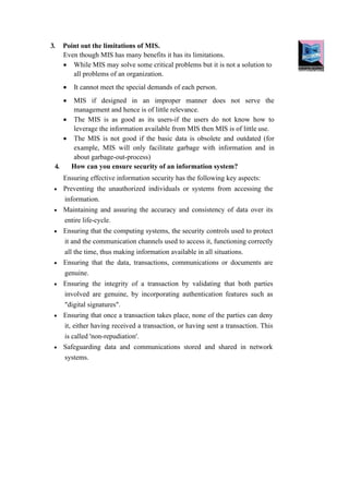 Management Information and Computer Application | PDF