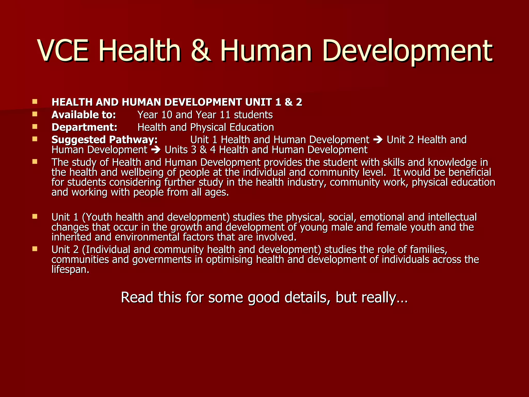 Unit 1&2 Pes & Hhd | PPT