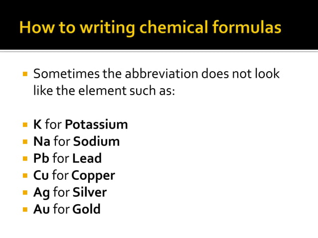 Unit 12 Chemical Naming and Formulas | PPTX