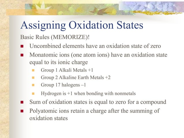 Unit 12 Redox Reactions Notes Chemistry 0620 | PPT