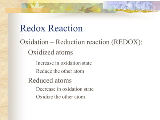 Unit 12 Redox Reactions Notes Chemistry 0620 | PPT