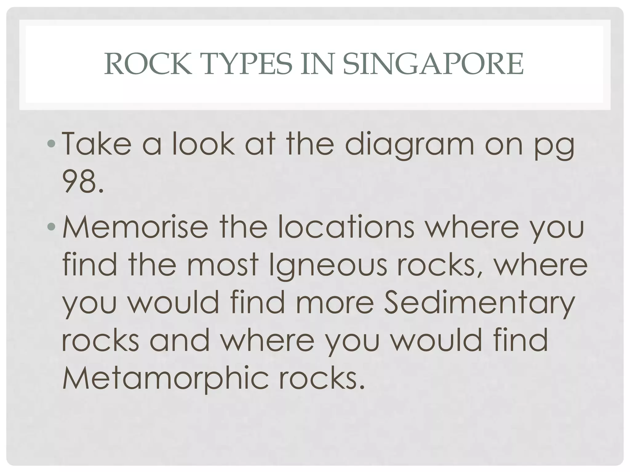 Unit 12 rock types | PPT