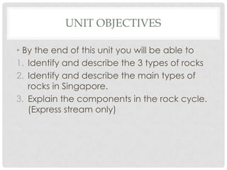 Unit 12 rock types | PPT