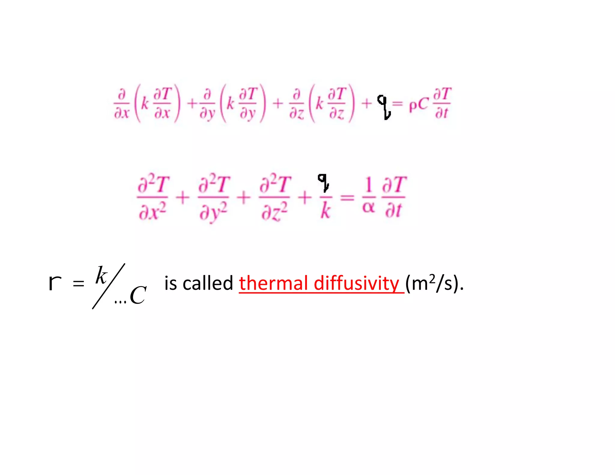 General Heat Conduction Equation | PDF