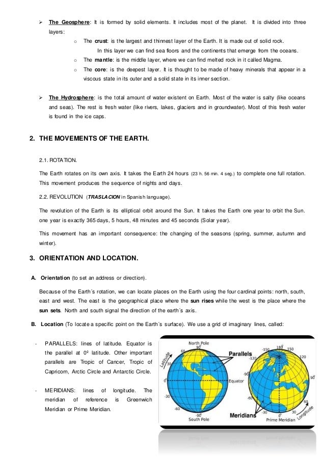 Unit 1. PLANET EARTH