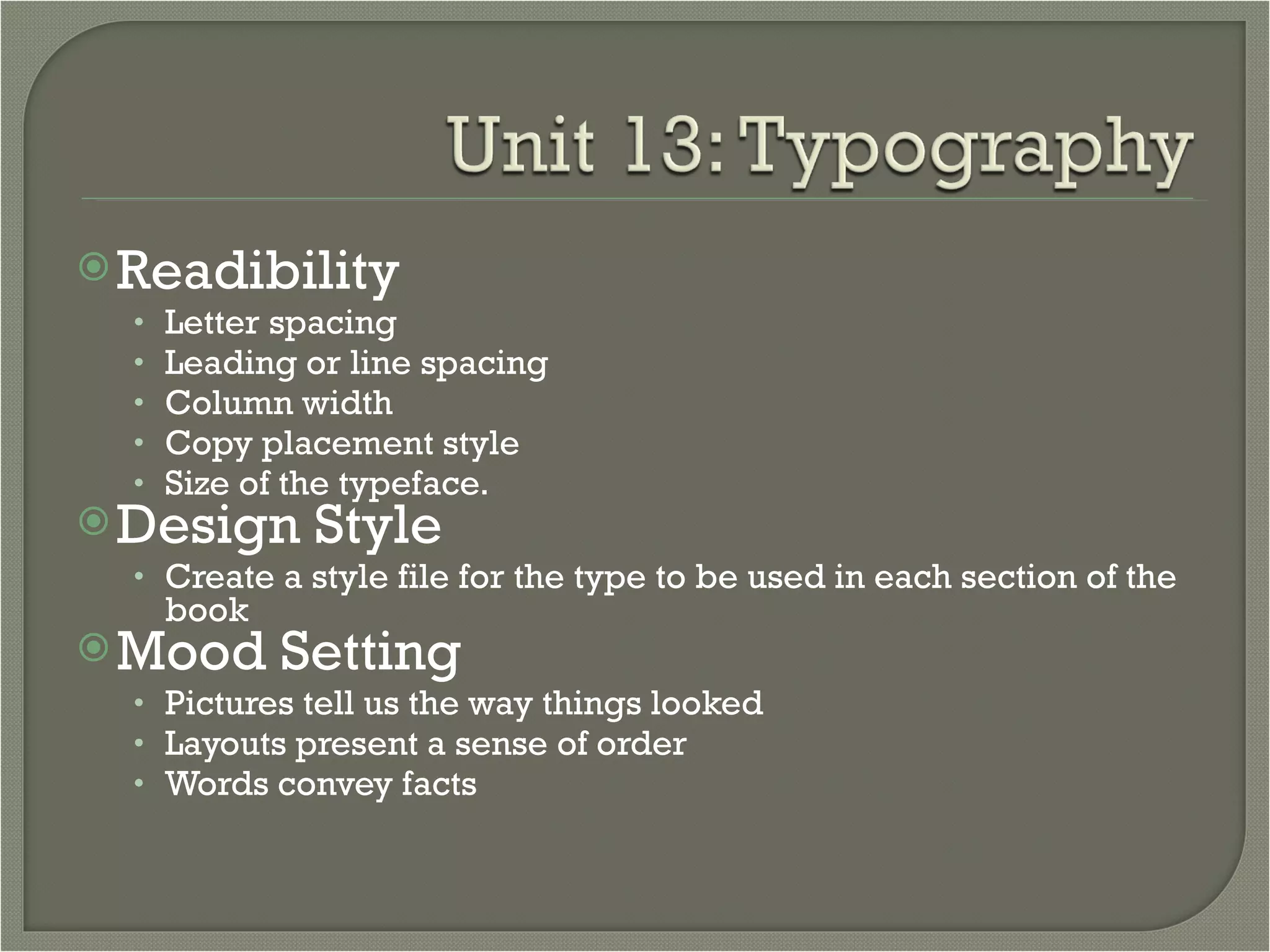 Unit 13 Typography | PPT