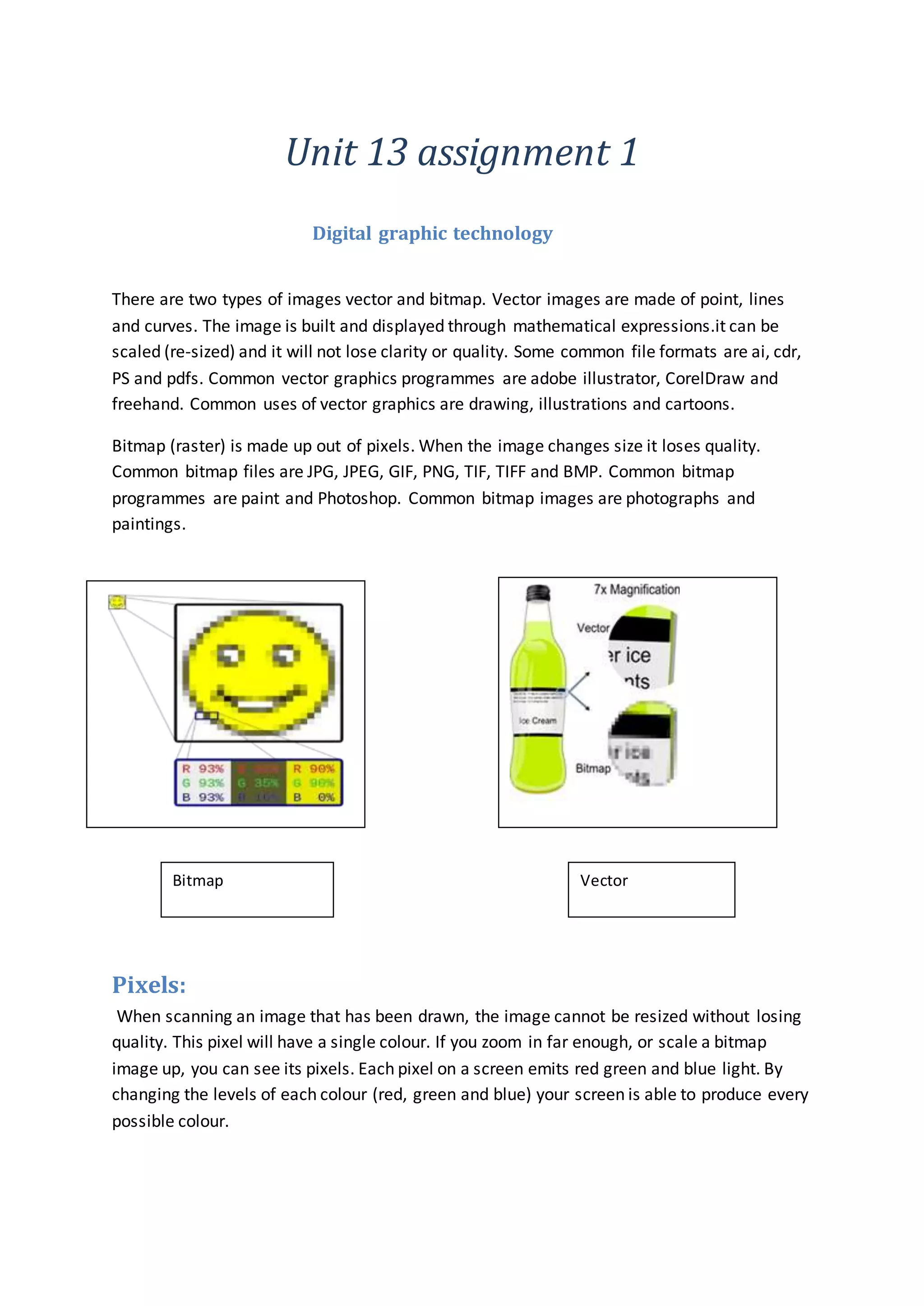 Unit 13 assignment 1 EF | DOCX | Computing | Technology & Computing
