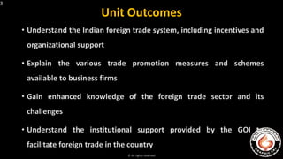 Foreign Trade Promotion in the Indian Context Incentives ...