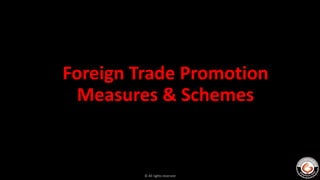 Foreign Trade Promotion in the Indian Context Incentives ...