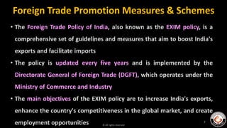 Foreign Trade Promotion in the Indian Context Incentives ...