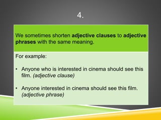 Unit 13 grammar notes upload | PPTX