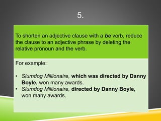 Unit 13 grammar notes upload | PPT