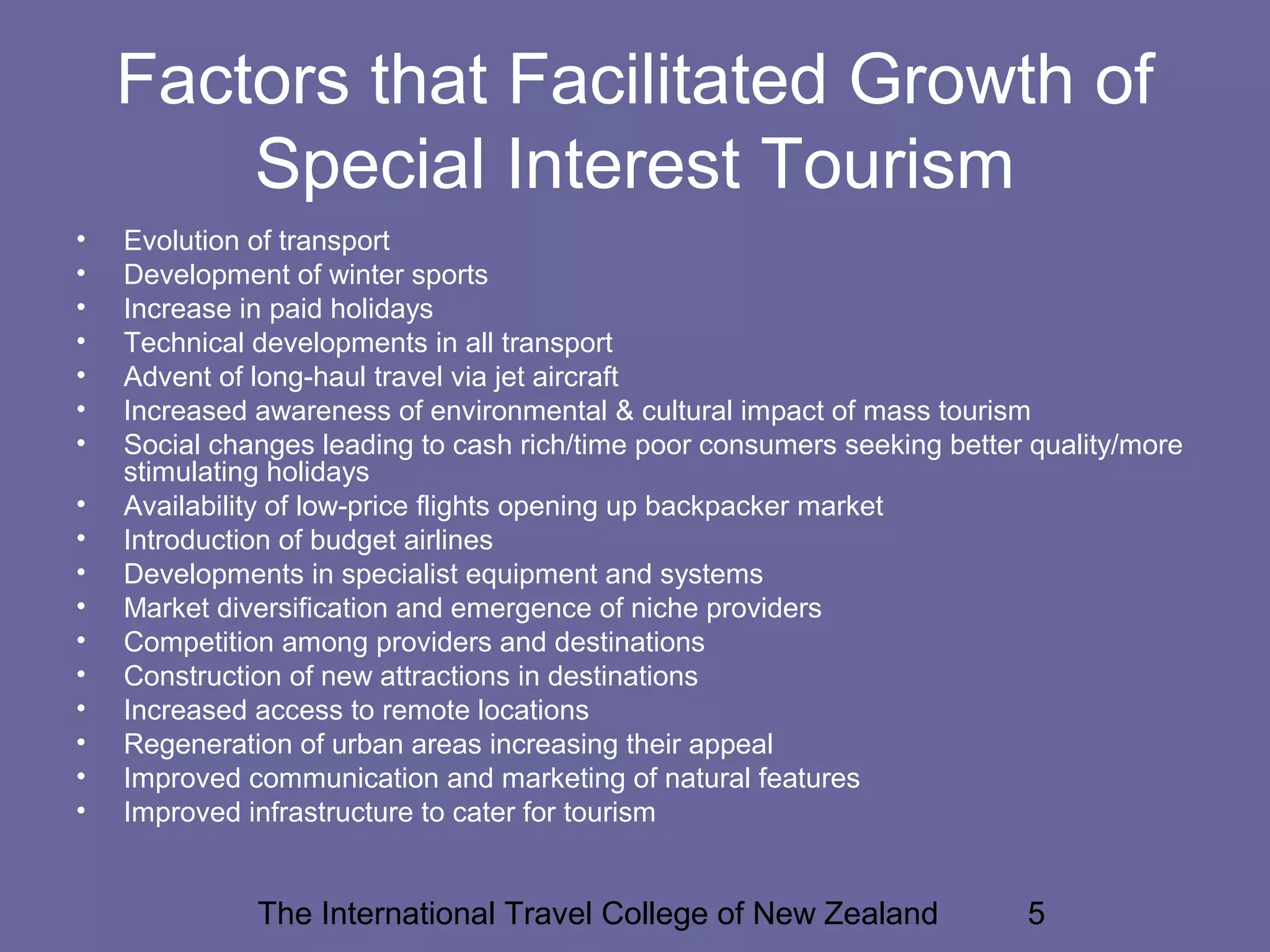 Special Interest Tourism | PPT
