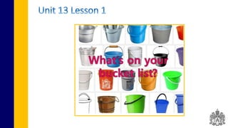 Unit 13 lesson 1 | PPT