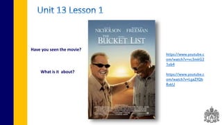 Unit 13 lesson 1 | PPT