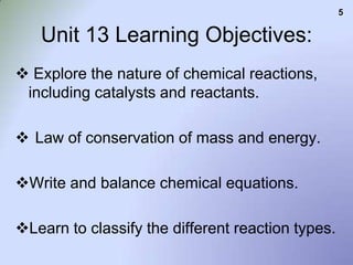 Unit 13 Chemical Reactions | PPTX