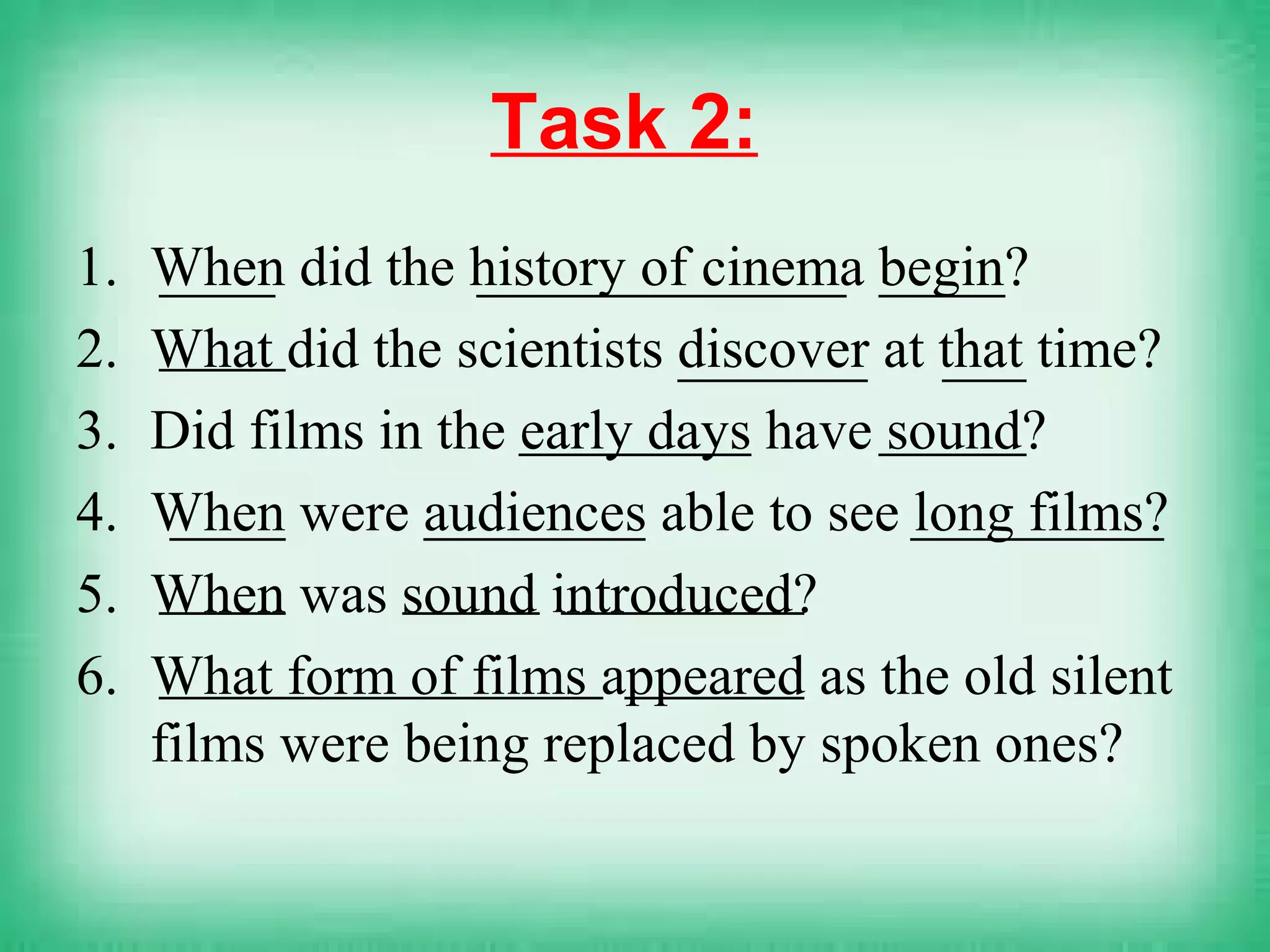 Unit 13 reading films and cinema | PPT
