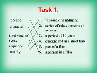 Unit 13 reading films and cinema | PPT