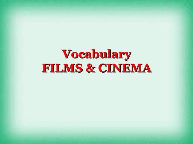 Unit 13 reading films and cinema | PPT