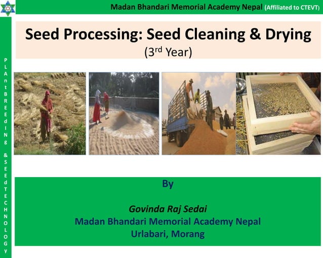 Unit 13 Seed cleaning and drying.pptx | Gardening | Home & Garden
