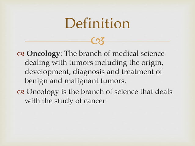 Oncology Nursing | PPTX