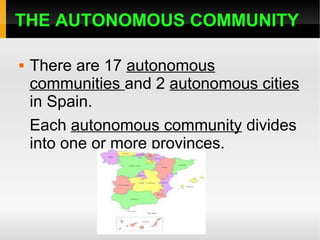 The organisation of Spain | PPT