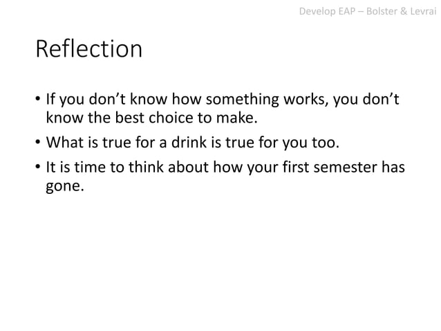 Unit 14 - end of course reflection | PPT