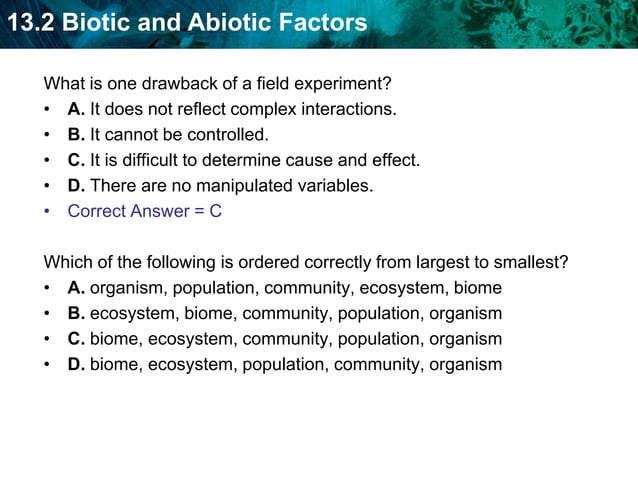 Unit 14a Relationships, biotic, and abiotic factors | PPTX