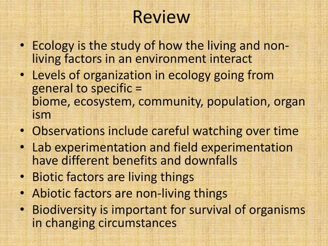 Unit 14a Relationships, biotic, and abiotic factors | PPTX