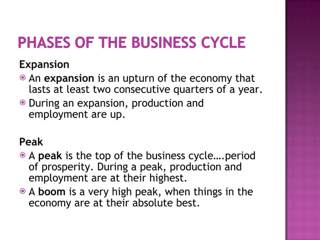 Unit 14 business cycle | PPT | Economy | Business and Finance