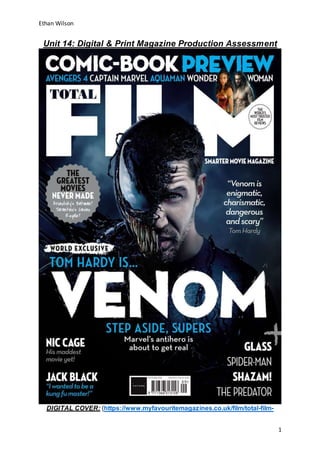 Unit 14 digital and print magazine production | DOCX