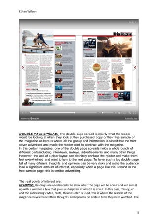 Unit 14 digital and print magazine production | DOCX