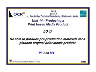 Unit 14 LO1-LO4 | PPT