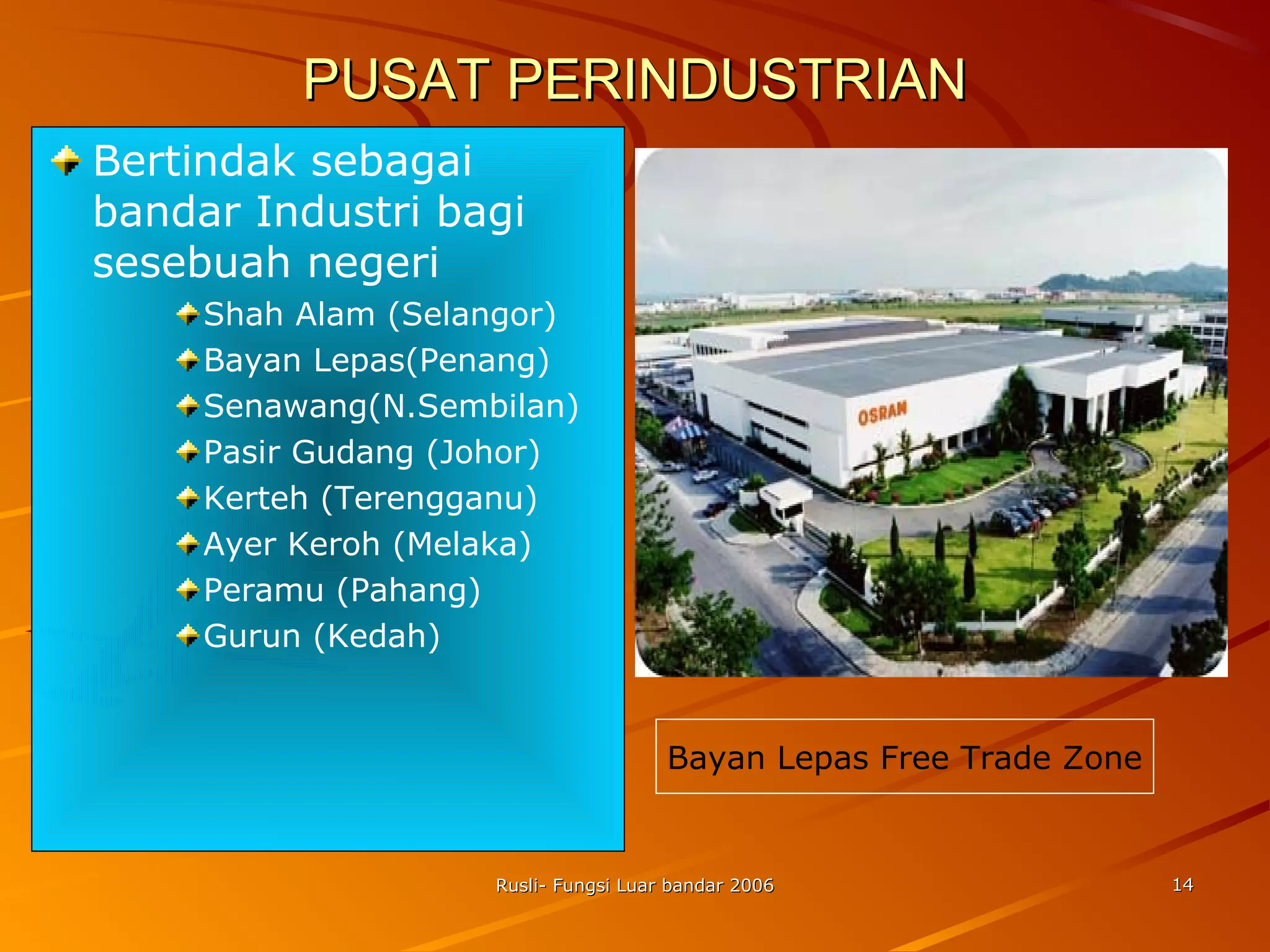 Unit 14 fungsi luar bandar dan bandar | PPT