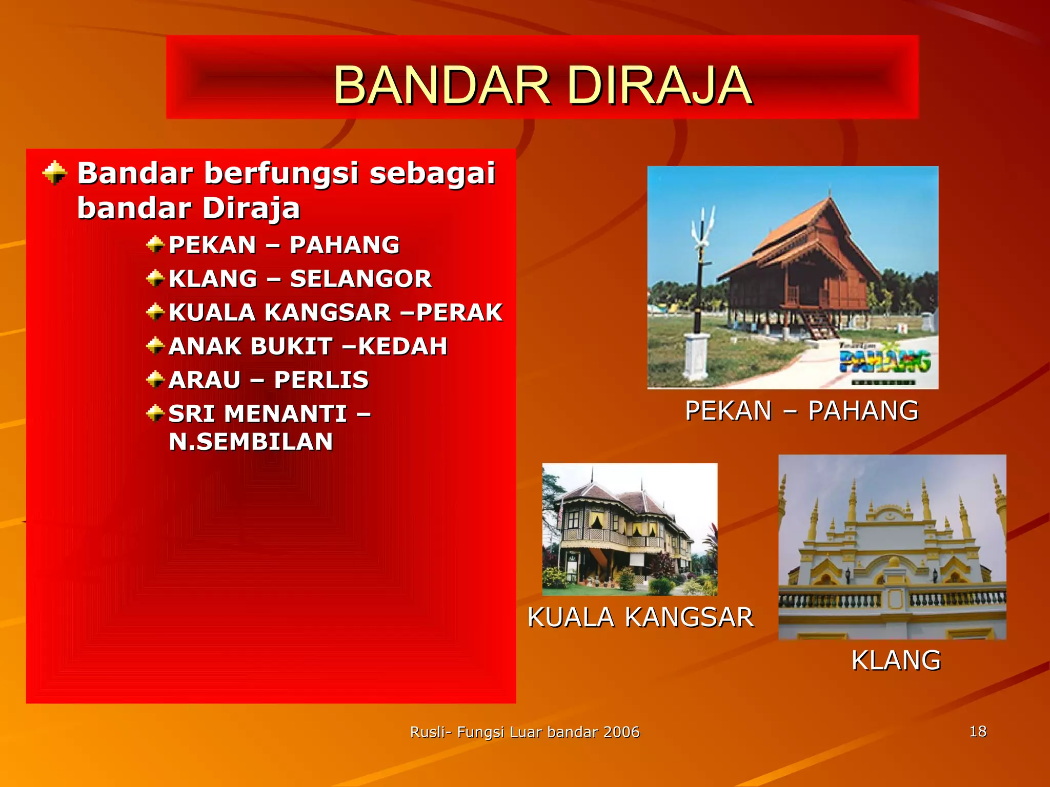 Unit 14 fungsi luar bandar dan bandar | PPT