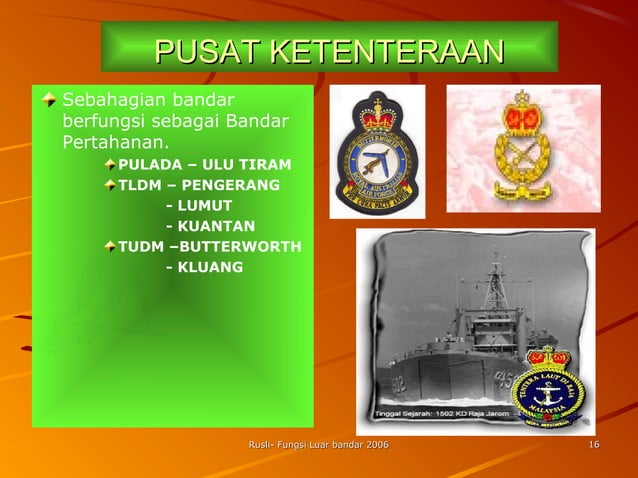 Unit 14 fungsi luar bandar dan bandar | PPT