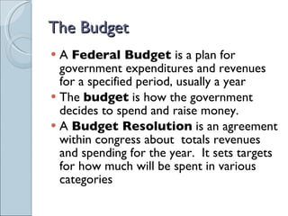 Unit 14 government spending and revenue | PPT