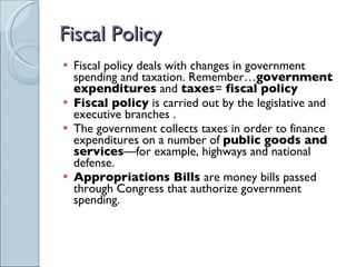 Unit 14 government spending and revenue | PPT