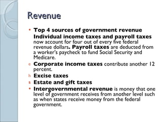 Unit 14 government spending and revenue | PPT