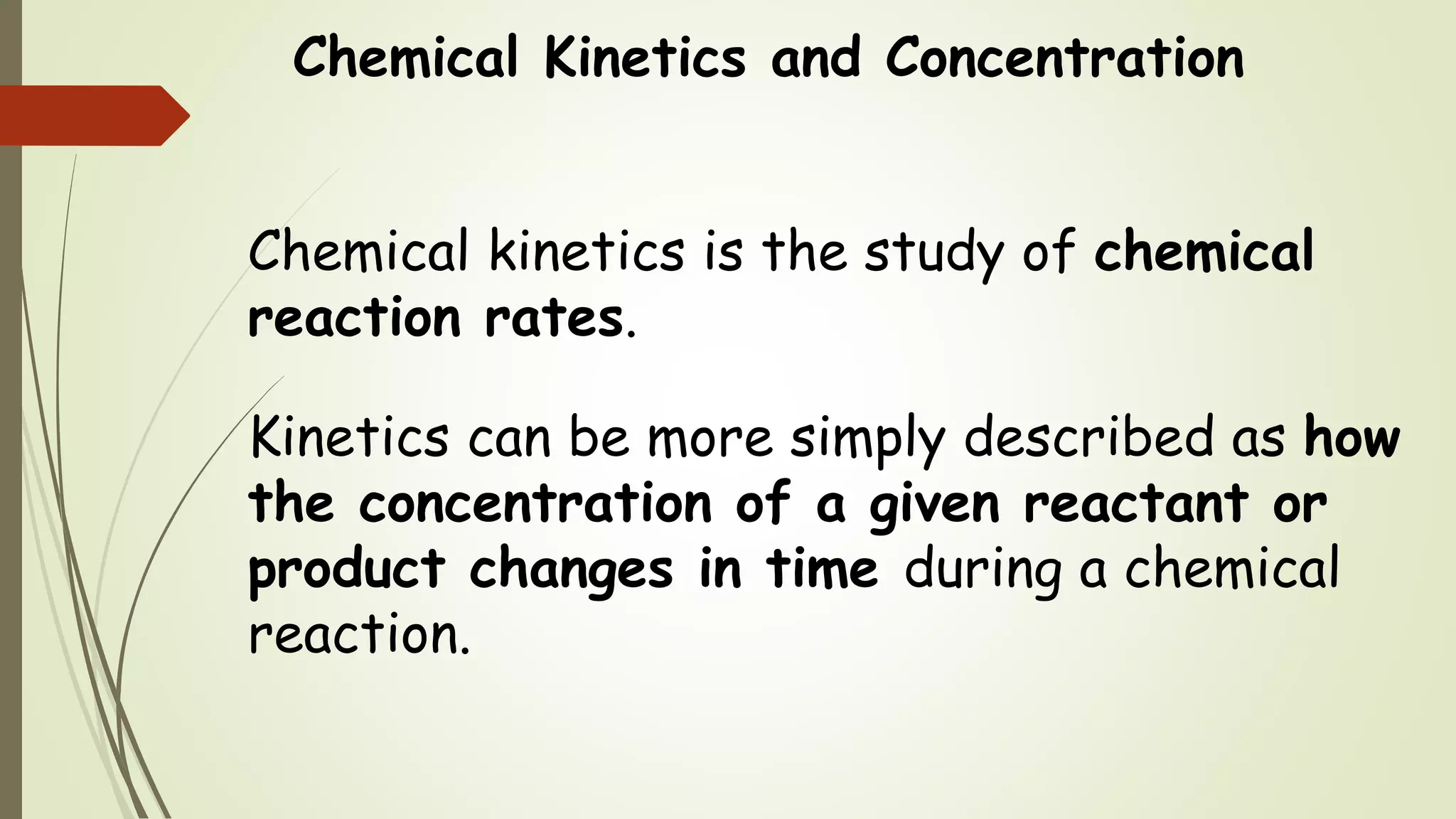 Chem 2 - Introduction to Chemical Kinetics II: Reaction Rates and ...