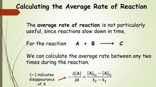 Chem 2 - Introduction to Chemical Kinetics II: Reaction Rates and ...