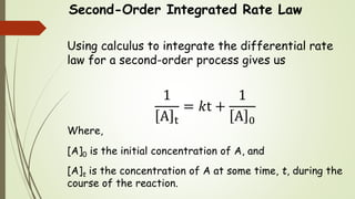 Chem 2 - Chemical Kinetics V: The Second-Order Integrated Rate Law ...