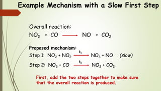 Chem 2 - Chemical Kinetics VII - Analyzing Reaction Mechanisms | PPTX