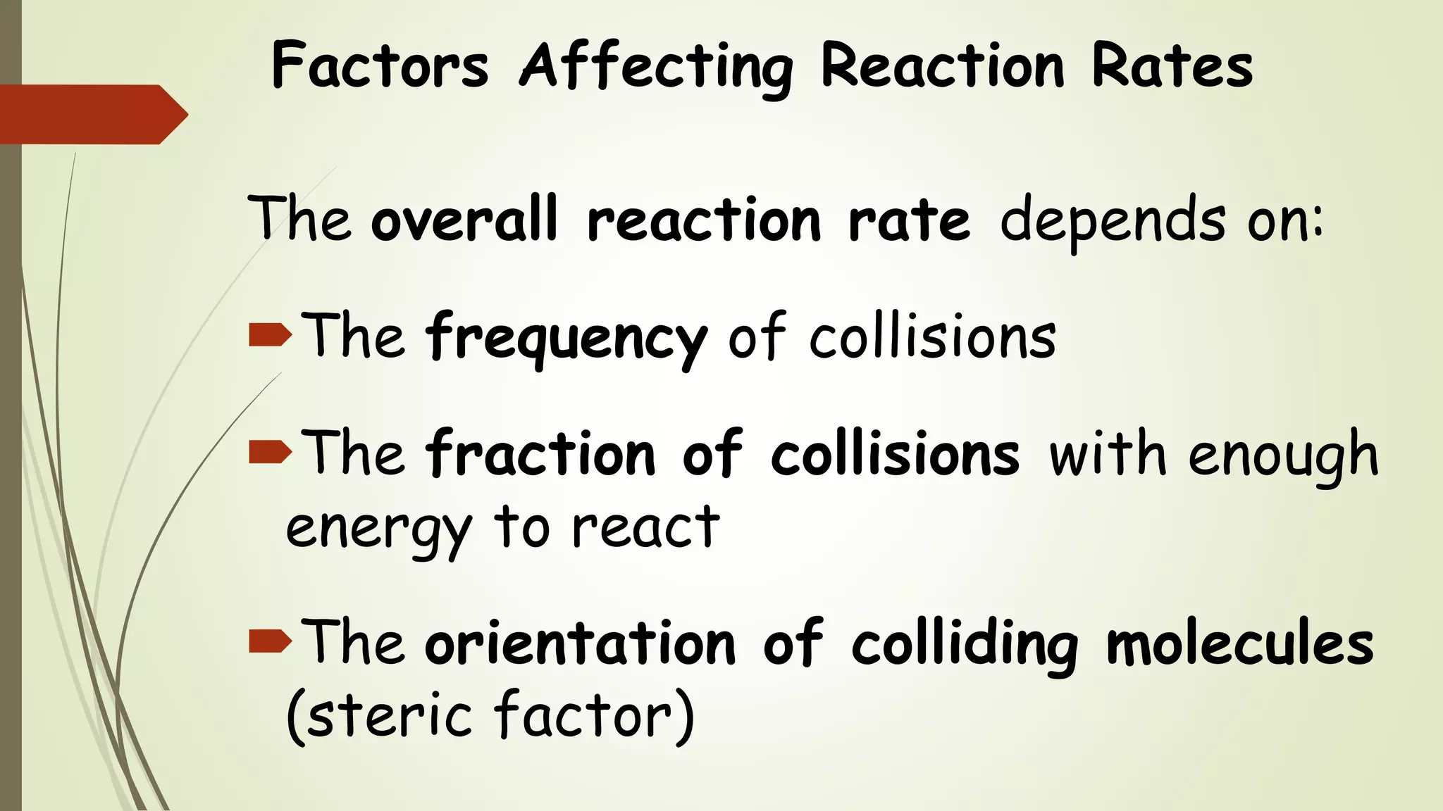 Chem 2 - Chemical Kinetics VIII: The Arrhenius Equation, Activation ...
