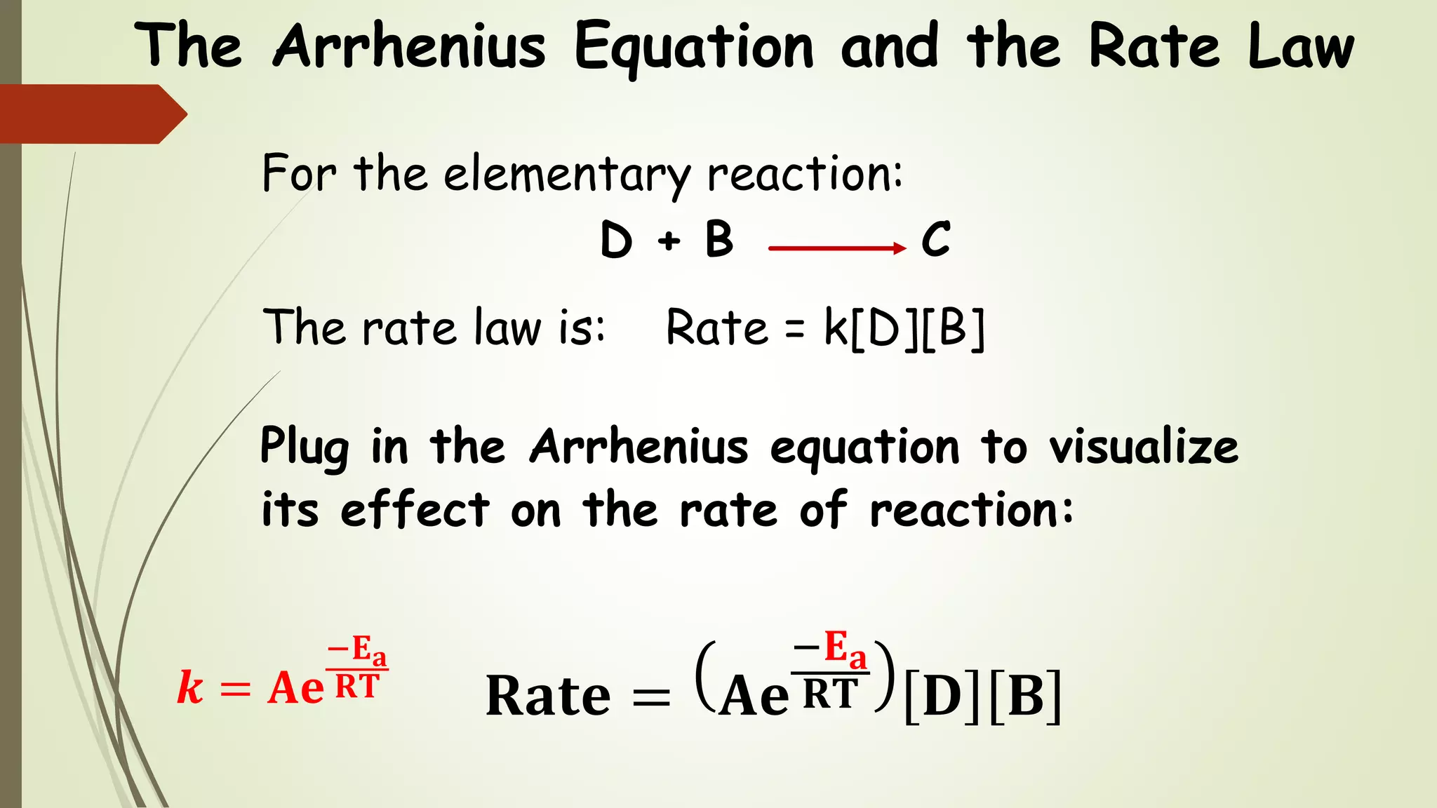 Chem 2 - Chemical Kinetics VIII: The Arrhenius Equation, Activation ...