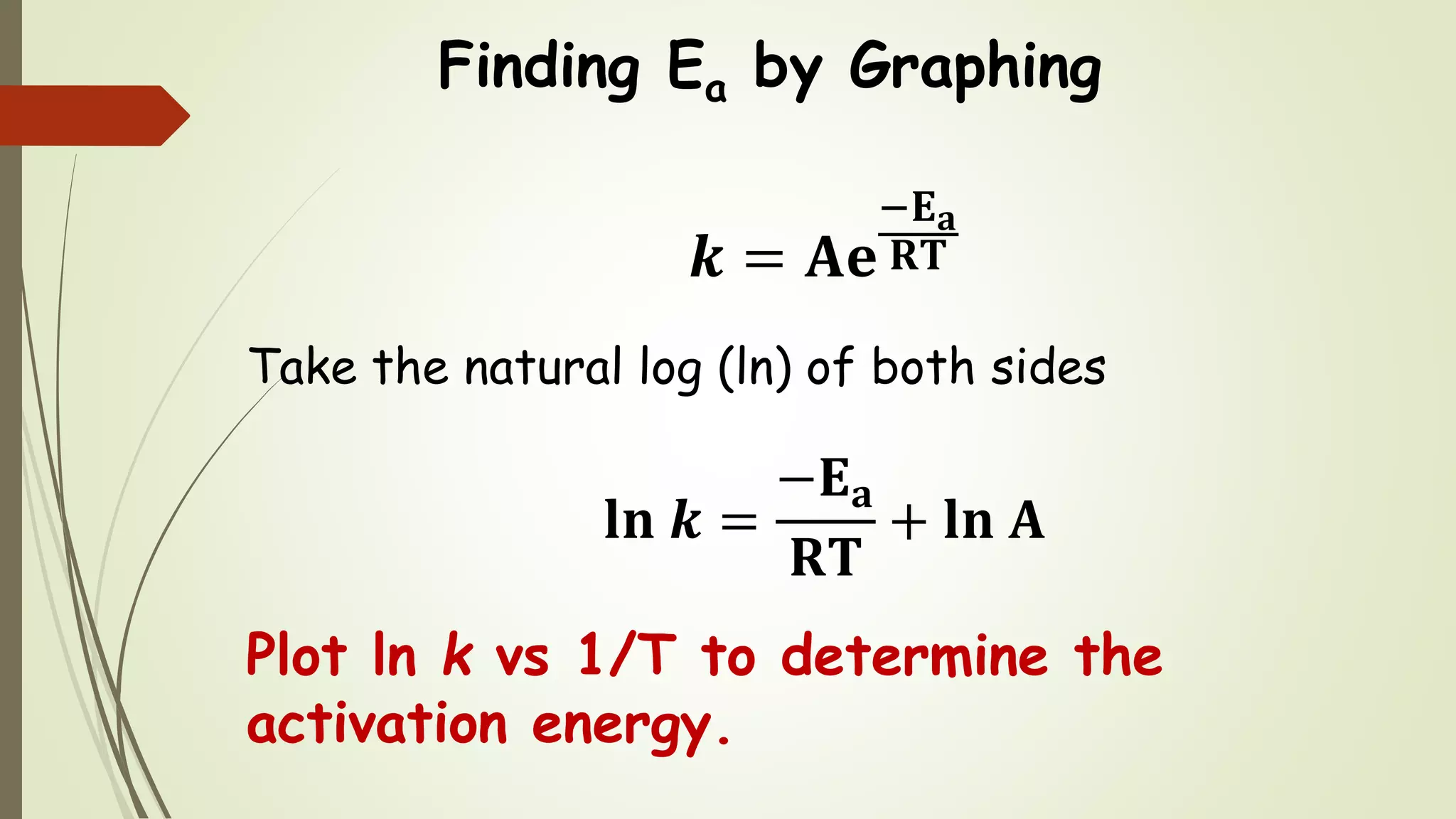 Chem 2 - Chemical Kinetics VIII: The Arrhenius Equation, Activation Energy, and Catalysts | PPTX