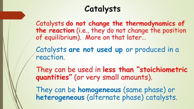 Chem 2 - Chemical Kinetics VIII: The Arrhenius Equation, Activation Energy, and Catalysts | PPTX ...